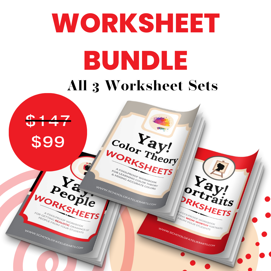 Drawing & Painting Worksheets Bundle – School of Atelier Arts